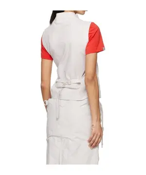 OPEN YY Stand Collar Vest With Buckle Straps