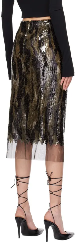 DION LEE Horizontal Mid-length Skirt