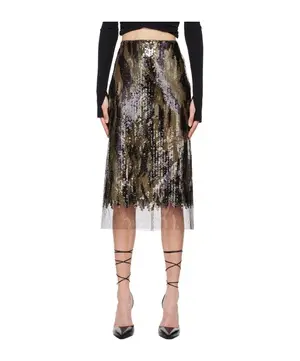 DION LEE Horizontal Mid-length Skirt
