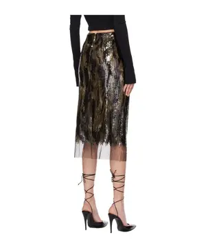 DION LEE Horizontal Mid-length Skirt