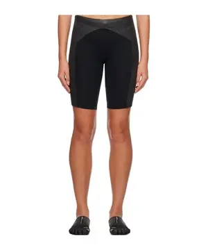 DION LEE Elastic Beach Shorts - Black