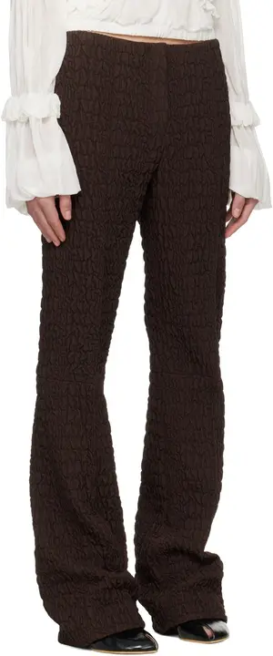 Tory Burch Slim Wool And Silk Pants