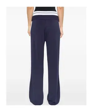 Pinko Logo Waistband Wide-leg Track Pants