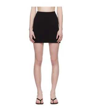 BY MALENE BIRGER High Waist Mini Skirt - Nude