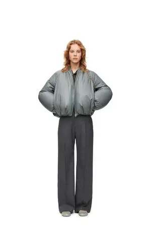 Loewe Padded Bomber Jacket In Nappa Lambskin