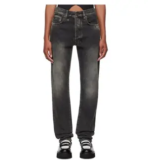 Moschino Belt Loop Jeans - Black