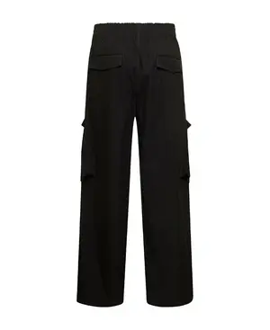 DION LEE Straight-leg Cargo Trousers With Logo Tooling