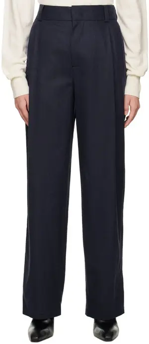 We11Done Logo Casual Pants - Black