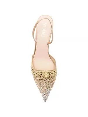 Rodo Crystal-embellished Slingback Pumps