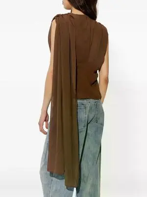 GESTUZ Draped Sleeveless Top