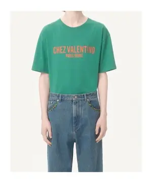 Valentino Garavani Cotton T-shirt With Chez Print