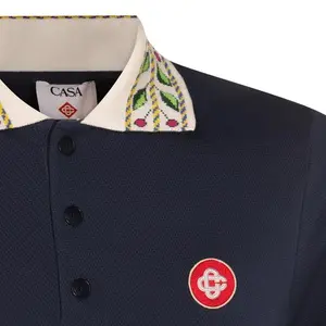 Casablanca Laurel Cotton Polo Shirt