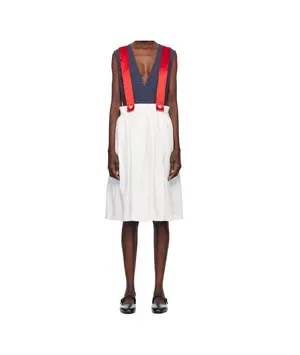 Comme Des Garçons Pleated Skirt - White