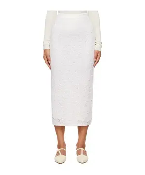 Gabriela Hearst Elastic Waist Skirt - White