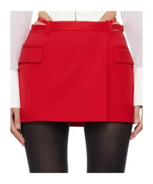 DION LEE Cutout Wrap Miniskirt