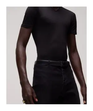 Gucci Leather Belt With Squared Buckle