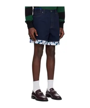 Burberry Heavyweight Denim Turn-up Hem Shorts