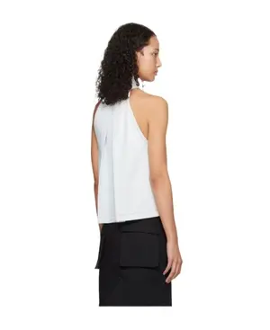 We11Done Sleeveless High Neck Vest With Contrast Stitching
