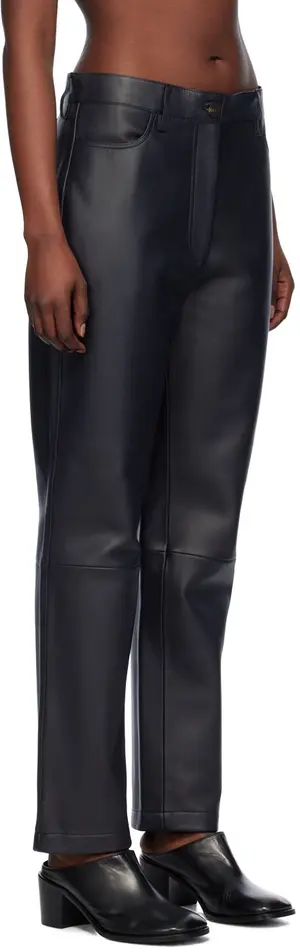 Studio Nicholson Opie Leather Casual Pants
