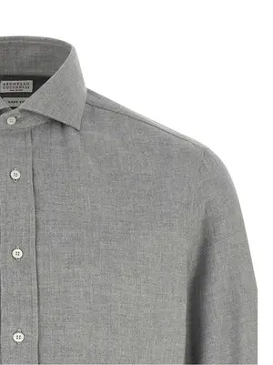 Brunello Cucinelli Long Sleeved Buttoned Shirt