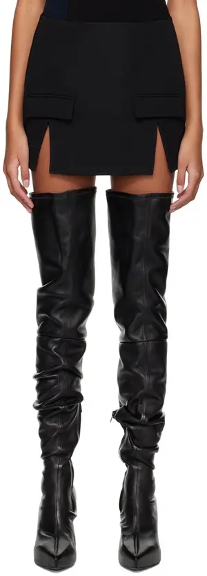 DION LEE Split-hem Mini Skirt