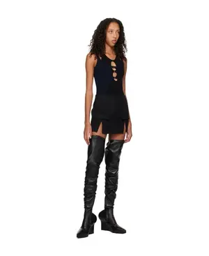 DION LEE Split-hem Mini Skirt