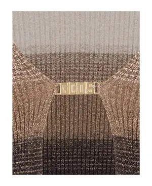 Gcds Striped Knit Cardigan