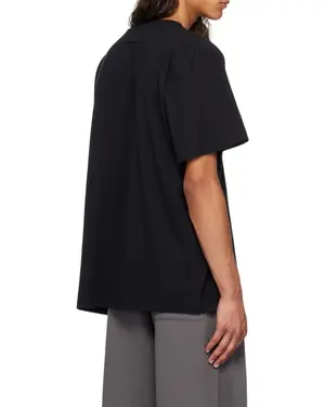 MAISON MARGIELA Numbers Motif-patch Crewneck T-shirt - Black