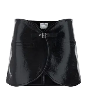 COURREGES Courrèges Ellipse Vinyl Mini Skirt