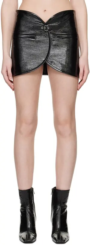 COURREGES Courrèges Ellipse Vinyl Mini Skirt