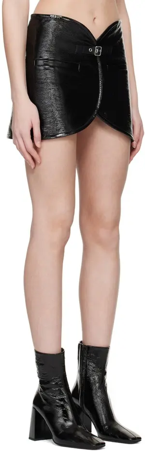 COURREGES Courrèges Ellipse Vinyl Mini Skirt