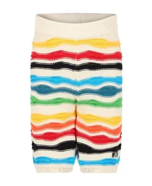 MSGM Striped Knit Shorts