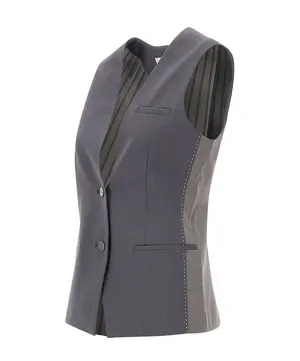REMAIN BIRGER V-neck Button Vest