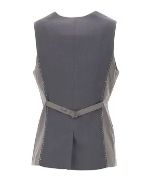 REMAIN BIRGER V-neck Button Vest