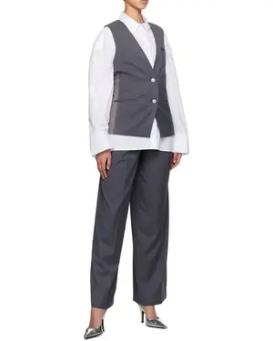 REMAIN BIRGER V-neck Button Vest
