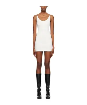 DION LEE Round Neck Backless Dress - Multicolor