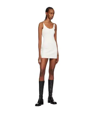 DION LEE Round Neck Backless Dress - Multicolor