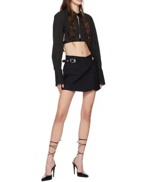 DION LEE High-waist Interlock Blazer Mini Skirt