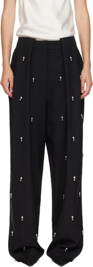 Stella McCartney Belt Loop Casual Pants - Black