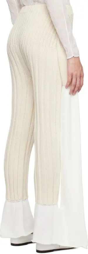Issey Miyake Elastic Waist Casual Pants - Off-white