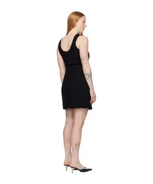 Proenza Schouler Round Neck Tasseled Mini Dress
