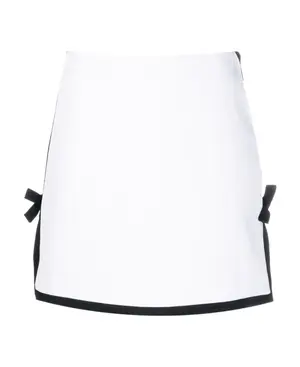 MSGM Bow Detail Slit Skirt