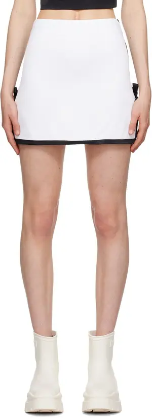 MSGM Bow Detail Slit Skirt
