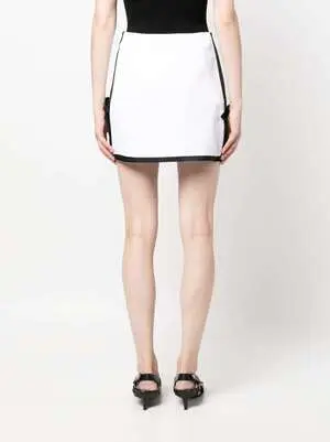 MSGM Bow Detail Slit Skirt