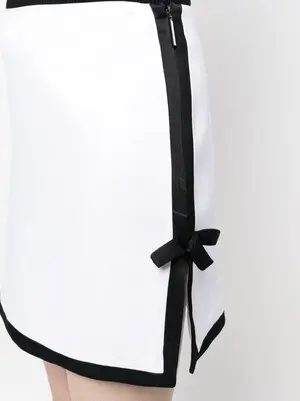 MSGM Bow Detail Slit Skirt