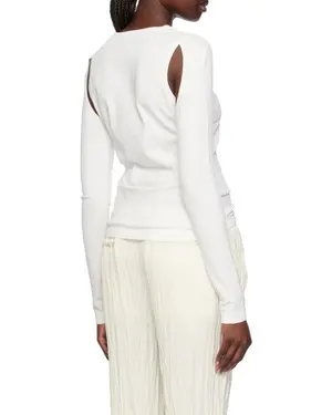 Helmut Lang Cut-out Fine-knit Jumper