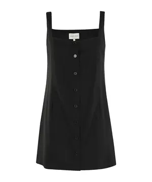 LOULOU STUDIO Sleeveless Button-detailed Mini Dress
