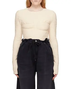 Isabel Marant Étoile Round Neck Long-sleeved Top - Black