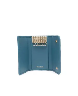 Miu Miu Matelassé Key Holder Wallet