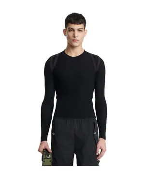 DION LEE Harness Detail Long Sleeve T-shirt